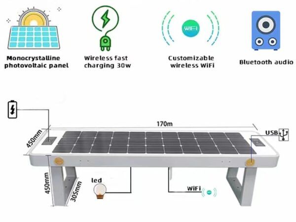 Smart Solar Benches Wholesale By SolaraNook