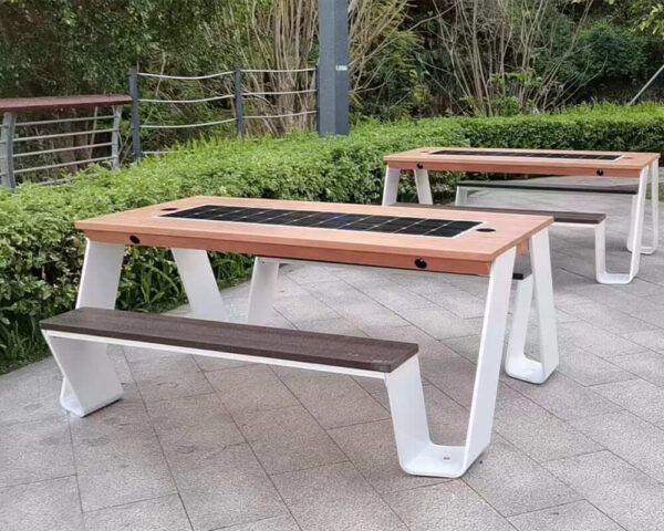 SolaraNook Solar Picnic Table - Tailored Outdoor Elegance